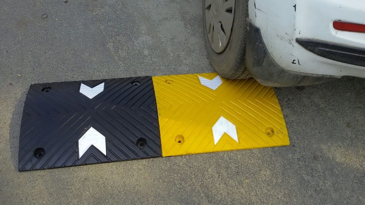 Smooth Traffic Flow with Heavy Duty Rubber Speed Humps | Arrow Safety ...
