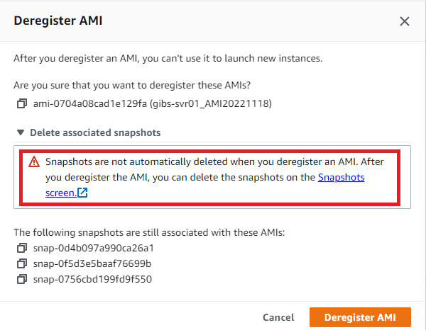 Delete AMIs and their associated snapshots | by Gibs | Medium