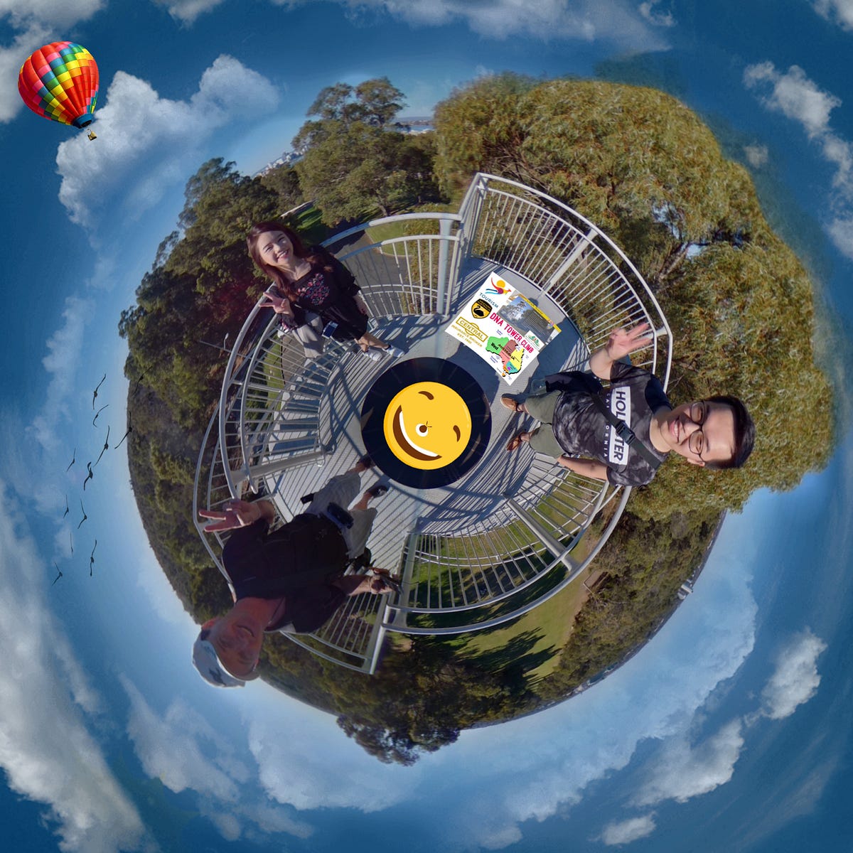 DNA Tower is the highest point of Kings park, whilst only 15 mtrs up ...