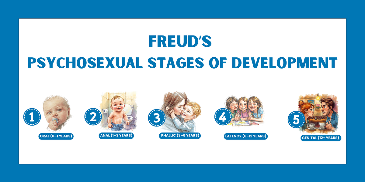 Freud’s Psychosexual Stages of Development | by Fahima Khan | Medium