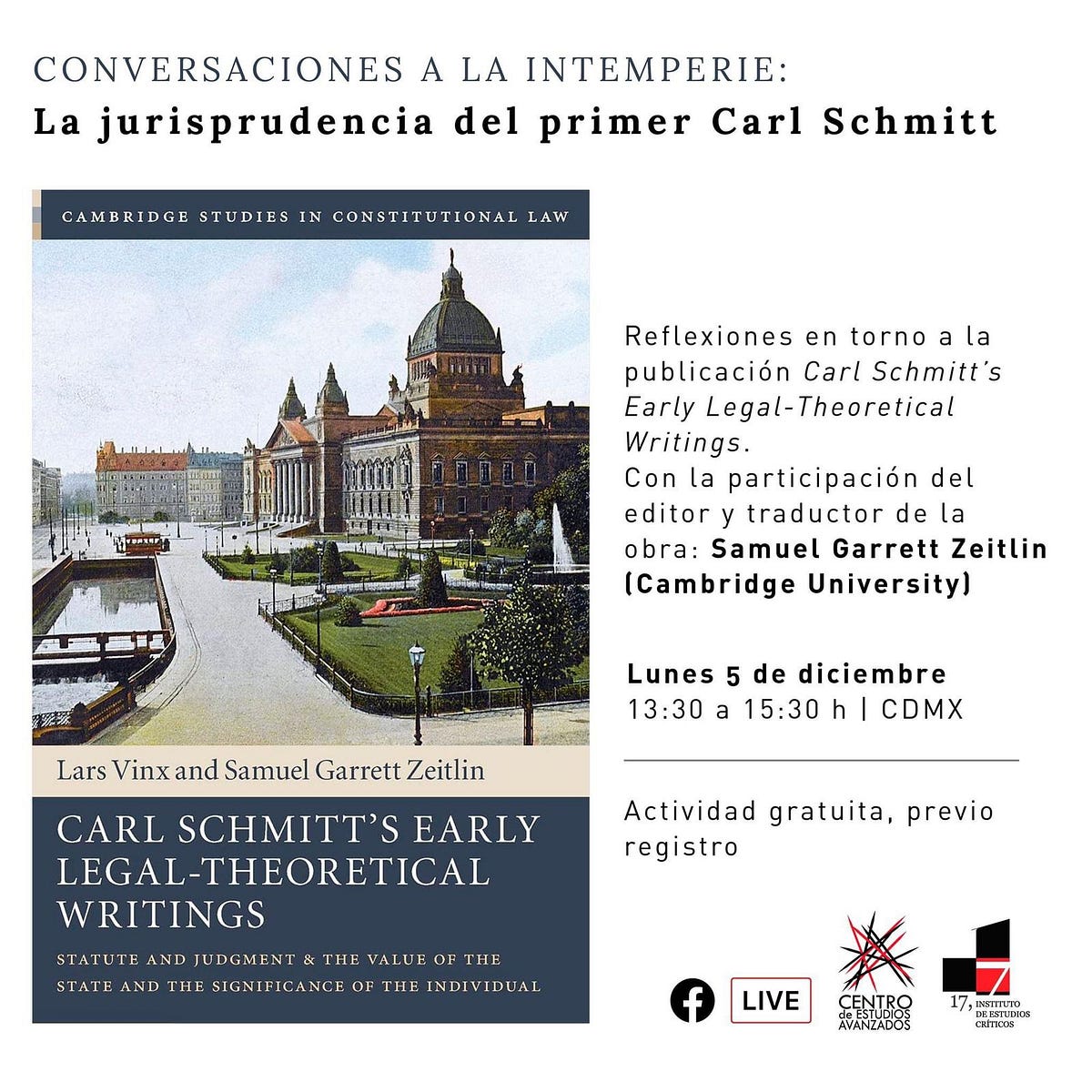 Conversaciones a la intemperie: Carl Schmitt’s Early Legal-Theoretical ...