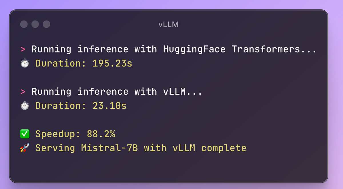 Speed Up Your LLM Pipeline by 88% with vLLM | by Christian Grech | Dev Genius