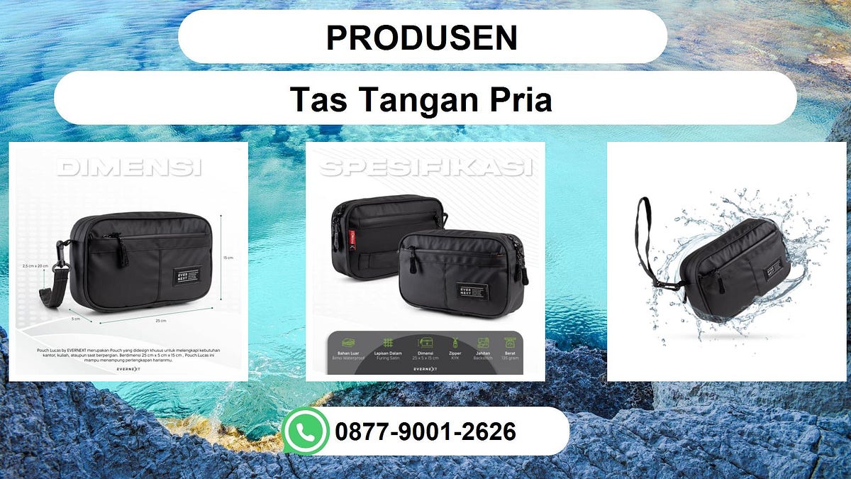 Tas Hand Bag Pria. Promo, 0877–9001–2626 Produsen Tas Hand… | by ...