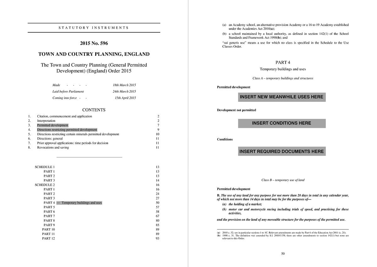 De-regulating the Meanwhile. The relation between planning law and ...