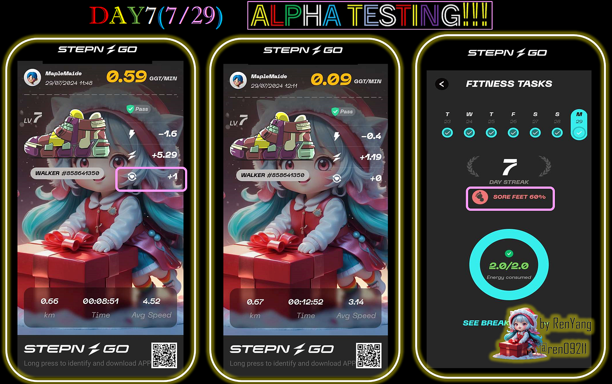 STEPN GO Day 7 records and a complete guide to simulating Alpha test ...