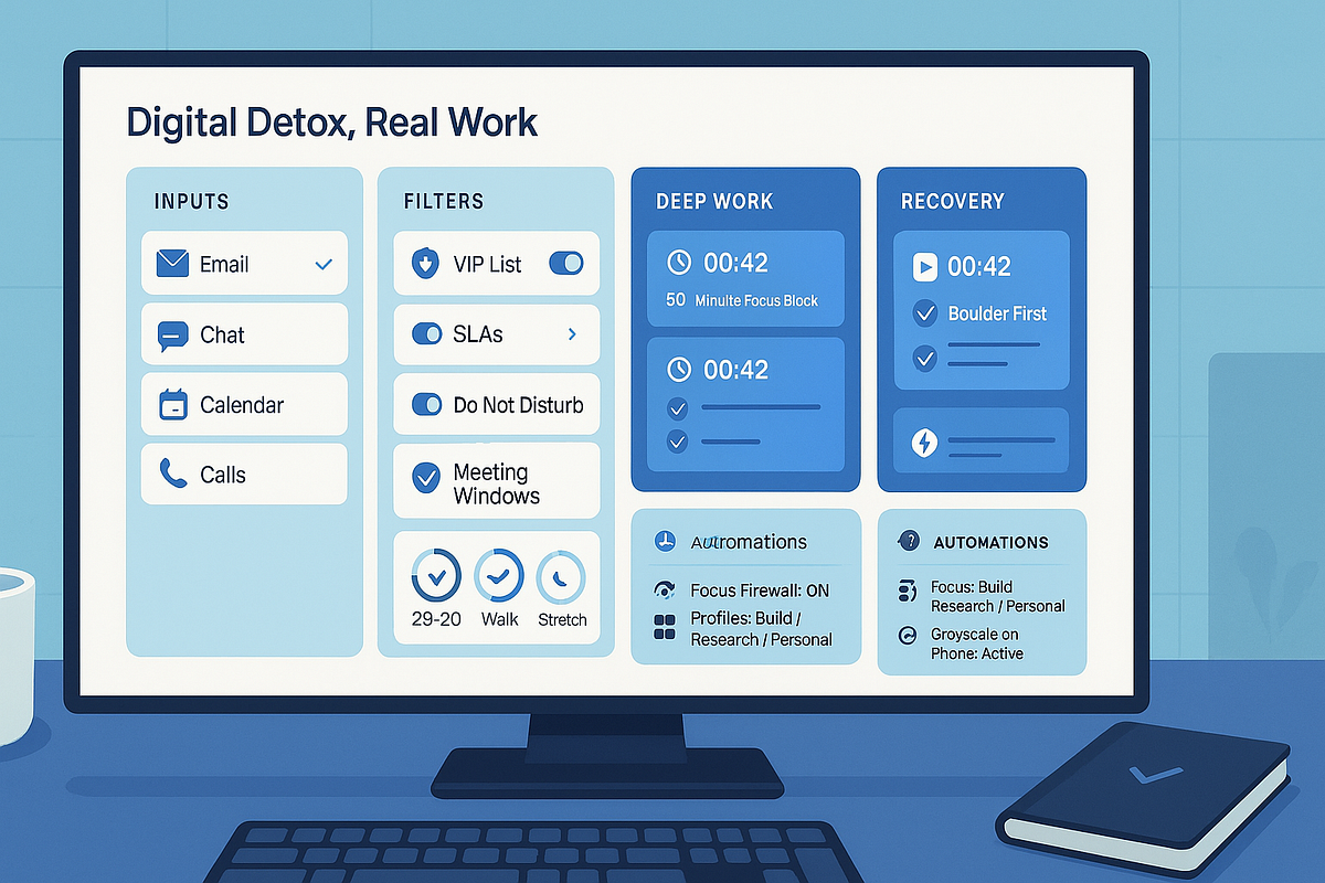 Digital Detox, Real Work: Focus Under Remote Pressure | by Vectorlane ...