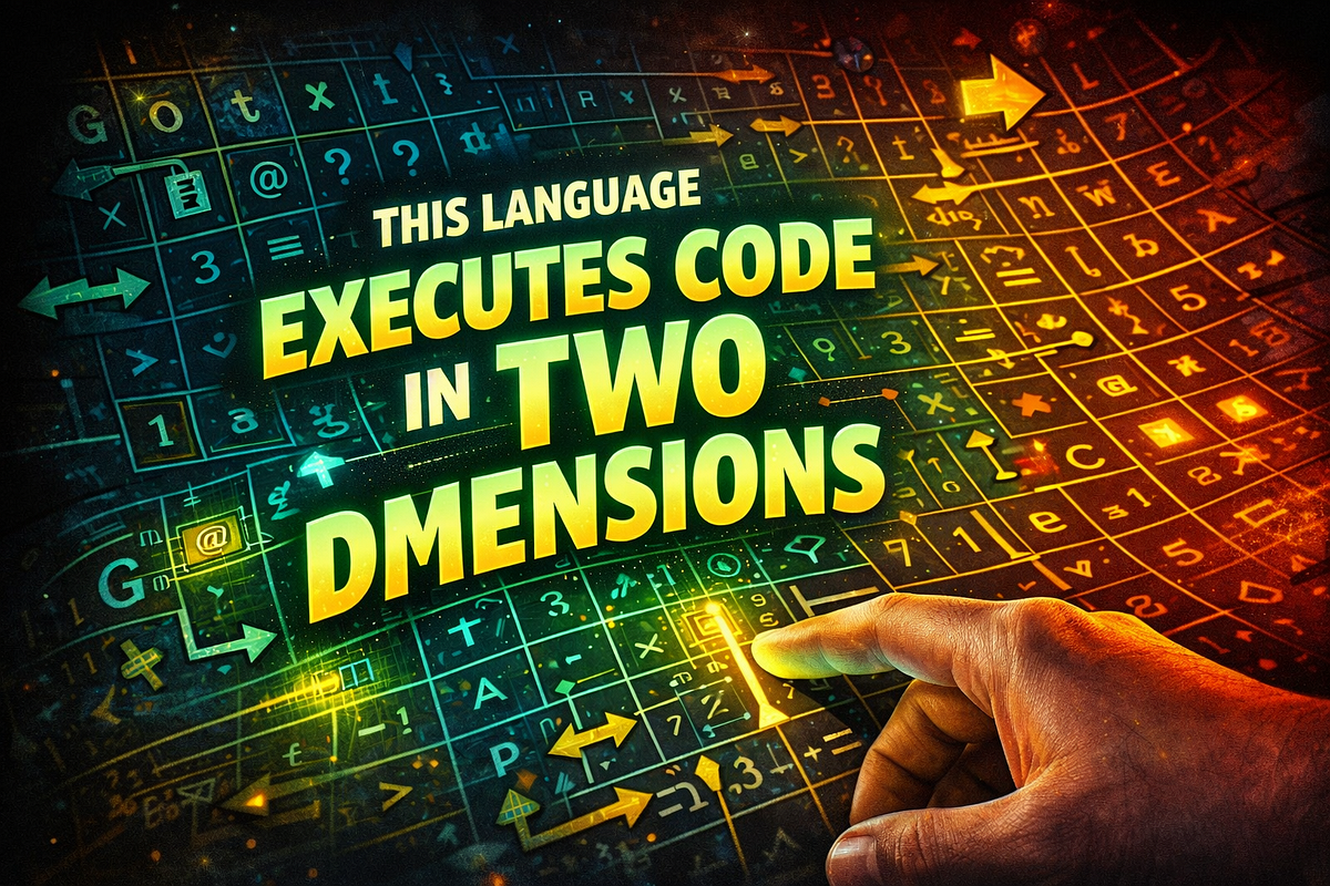 This Language Executes Code in Two Dimensions… | by Kiran Maan | Jan ...