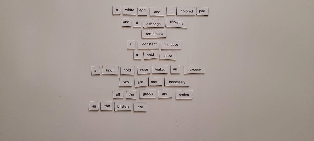 Tender Buttons. This project was a heavily… | by Sophia Viviano | Medium