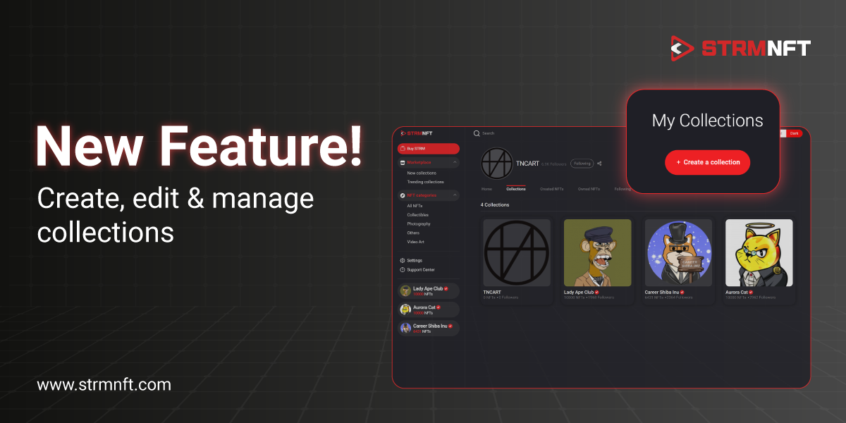Organize Your NFTs With STRMNFT’s New Collection Feature | by ...