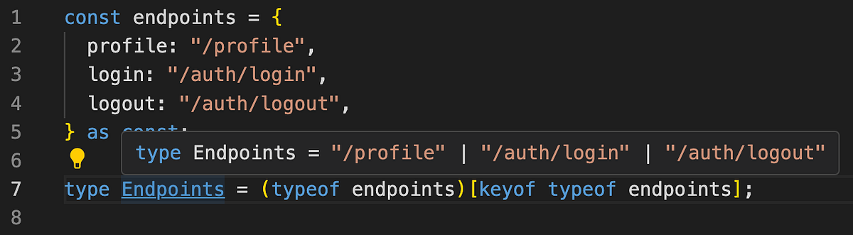 Typescript as const, typeof and keyof operator | by Nata Nael | Medium