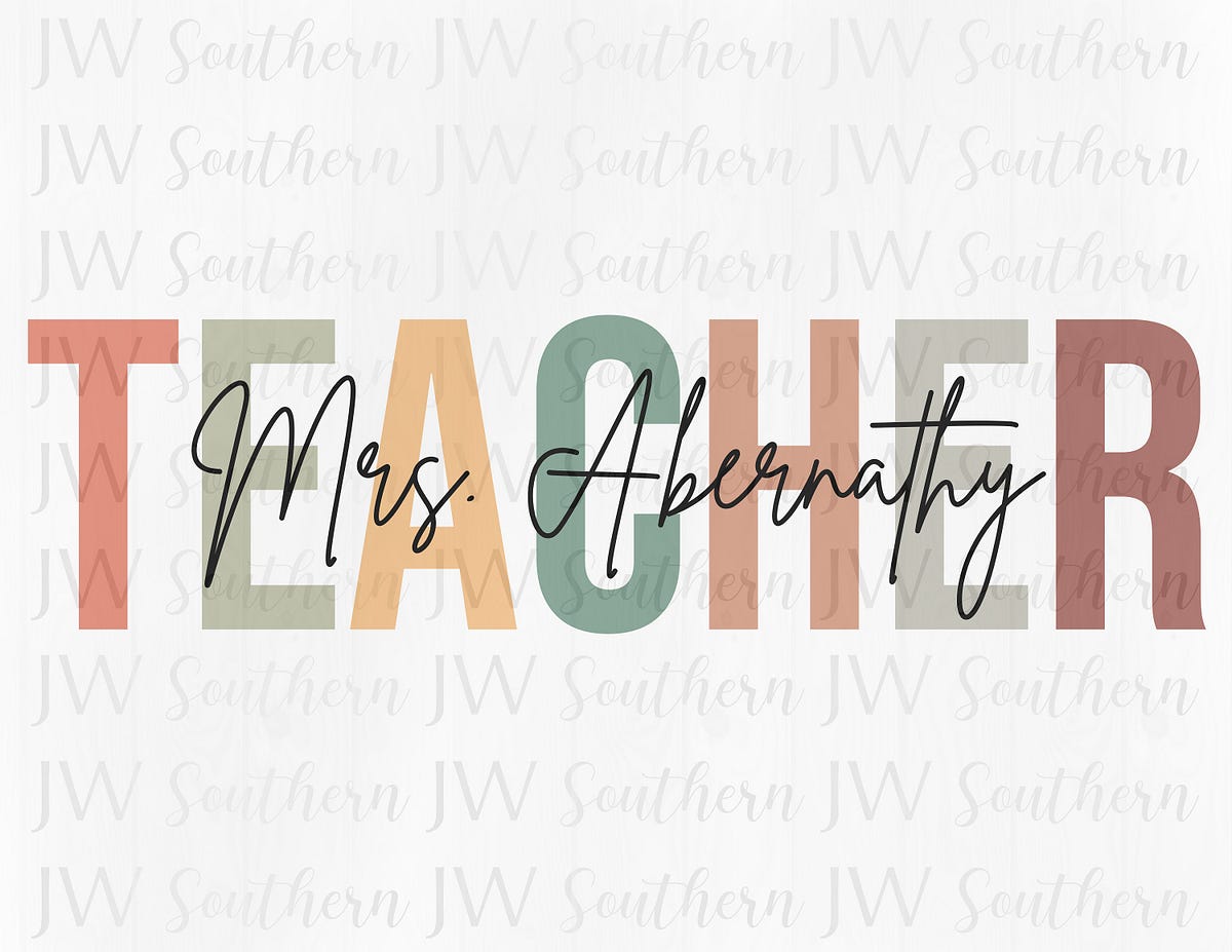 Personalized Teacher PNG | by Daniel Williams | Jul, 2024 | Medium