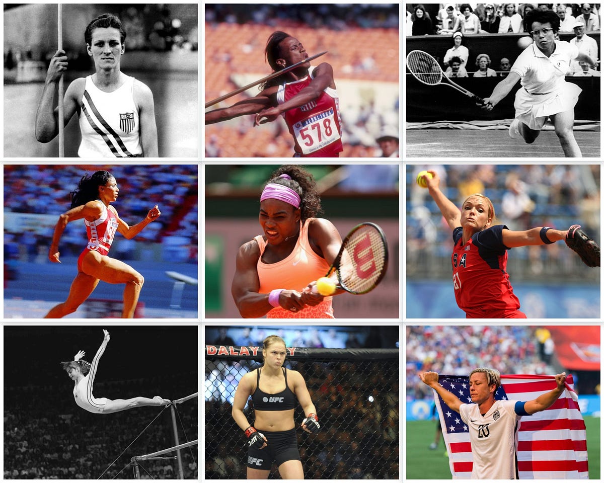 Famous Athletes Collage