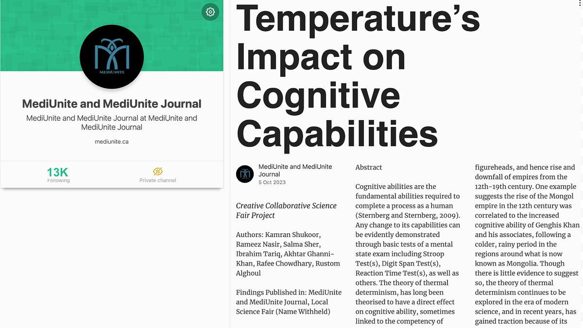Temperature’s Impact on Cognitive Capabilities - Mediunitejournal - Medium