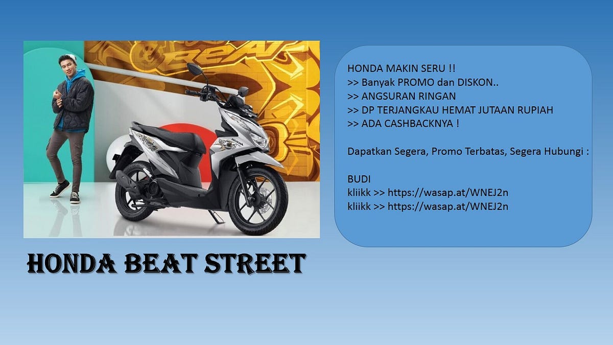 HEMAT ANGSURAN,CALL/WA 0858–4888–4371, Honda Beat Terbaru Harga Dan ...