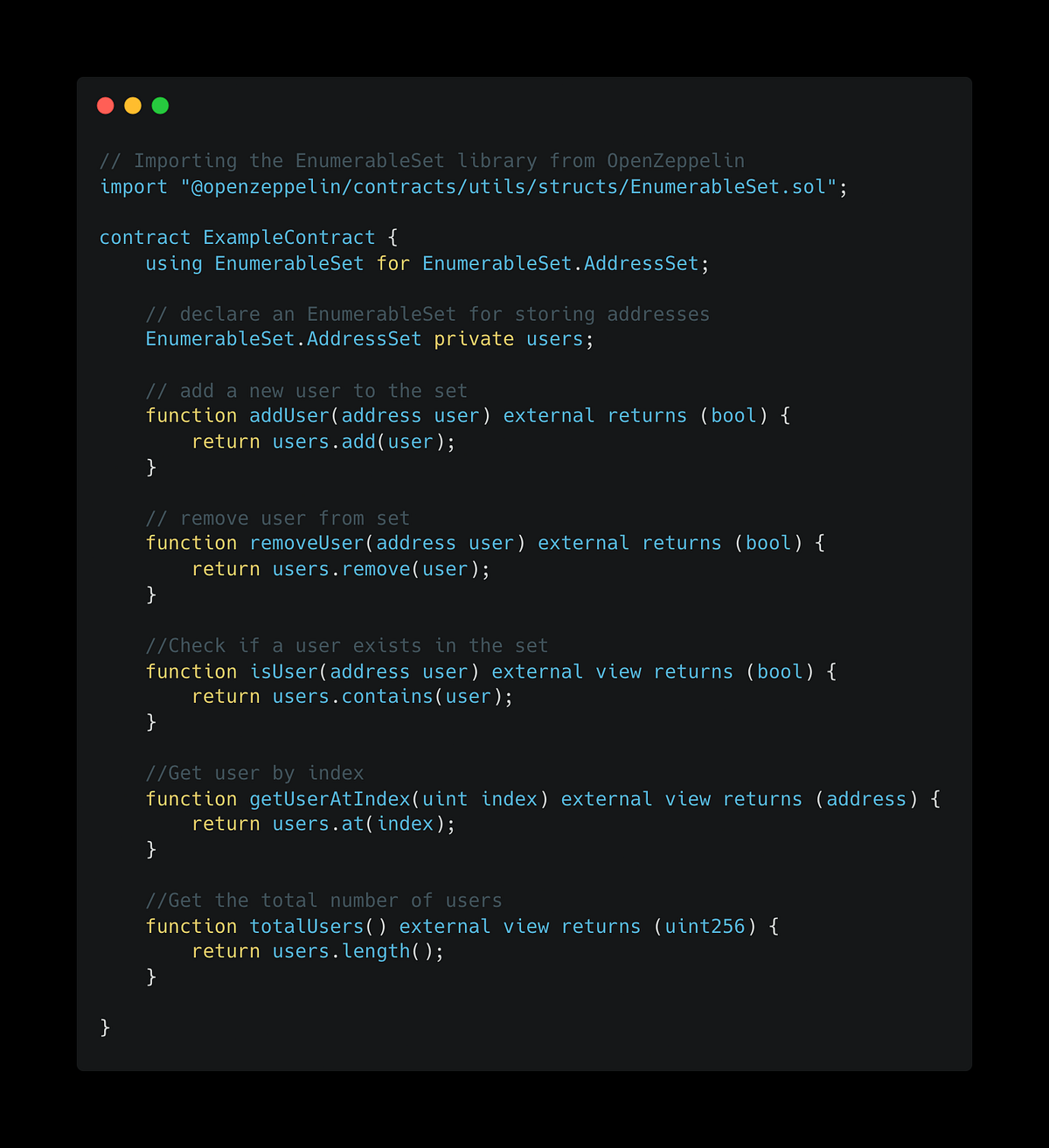 Exploring EnumerableSet in OpenZeppelin: How,Where, and When to Use It | by Kent Daneel | Medium