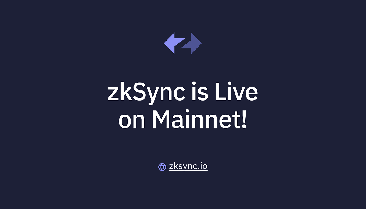zkSync is Live! Bringing Trustless, Scalable Payments to Ethereum | by ...