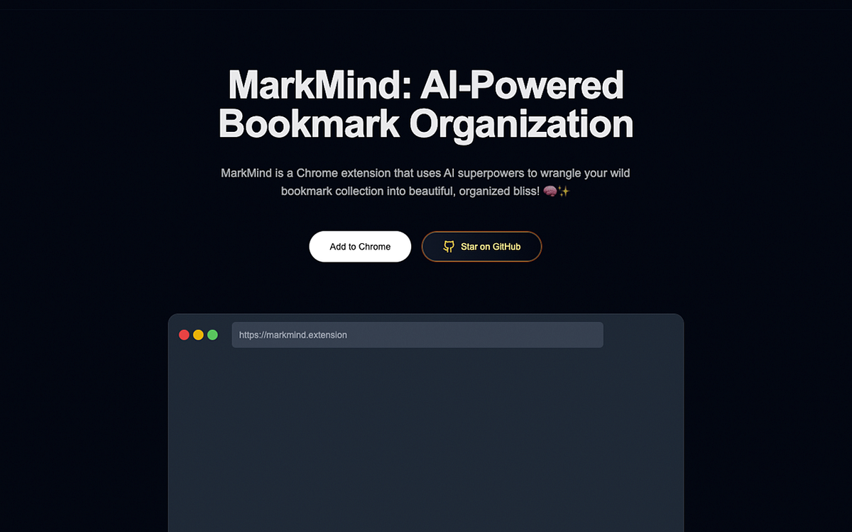 MarkMind: How I Built an AI Chrome extension to organize my 2,000+ Bookmarks | by Miguel Silva ...
