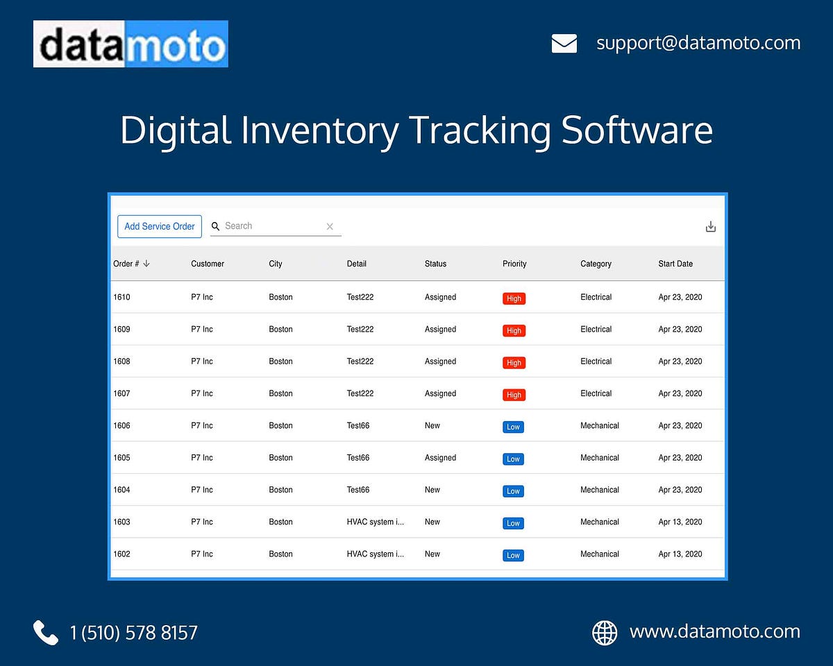 Digital Inventory Tracking Software - Datamotous - Medium