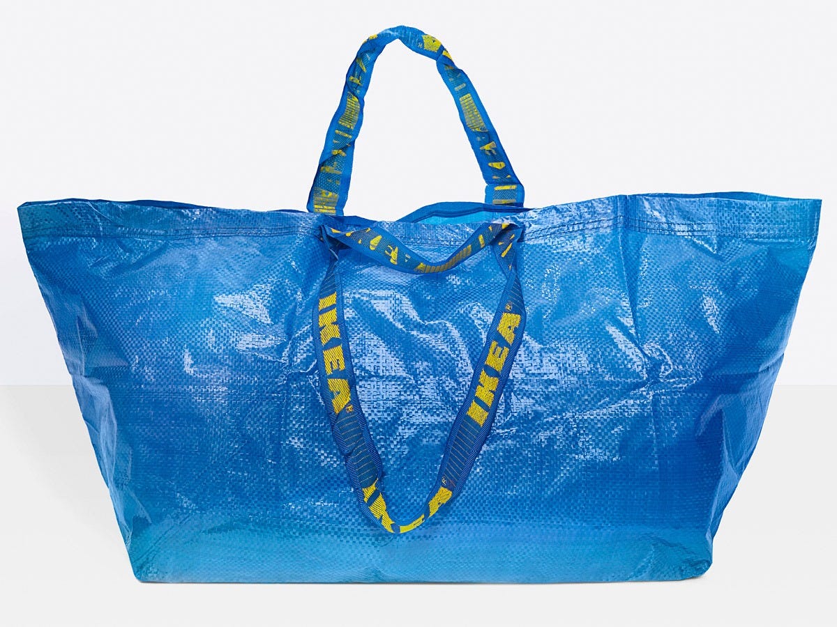 Ikea Iconic Carrier 55x37x35cm. Frakta, The origins of the bag intended ...