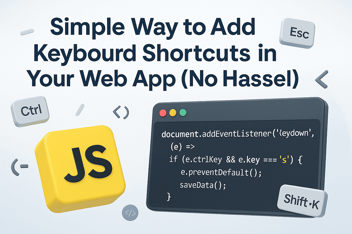 Simple Way to Add Keyboard Shortcuts in Your Web App (No Hassle!) | by Developer Awam ...
