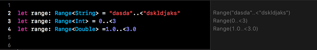 Exploring Range Types in Swift. One of the many great things that came ...