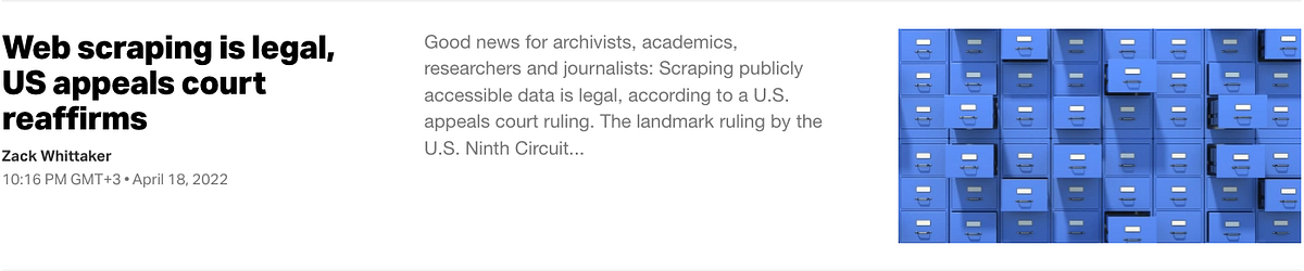 Web Scraping is Officially Legal. and why Public APIs are now even more ...