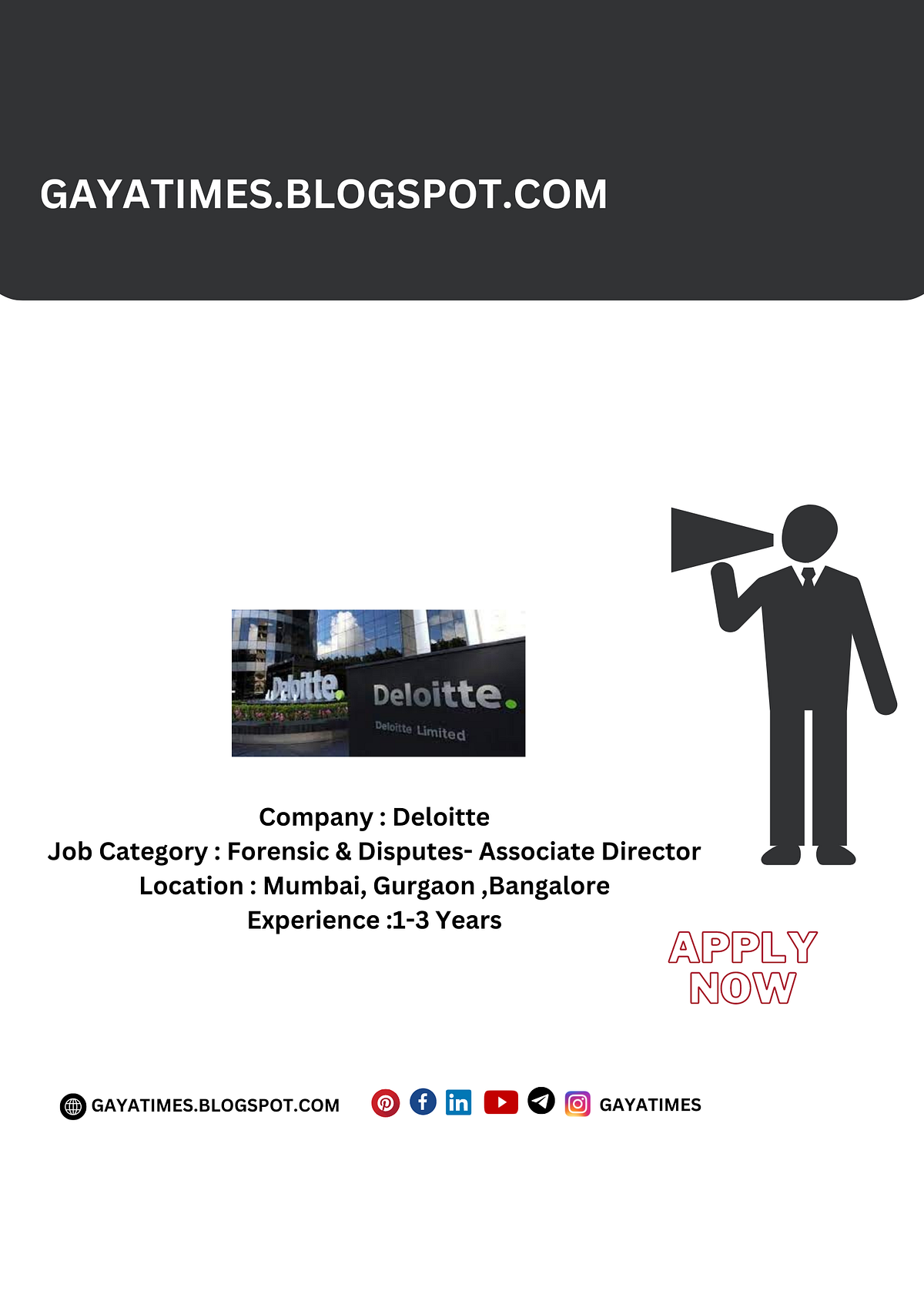 Deloitte is hiring for the role of Forensic & Disputes- Associate ...