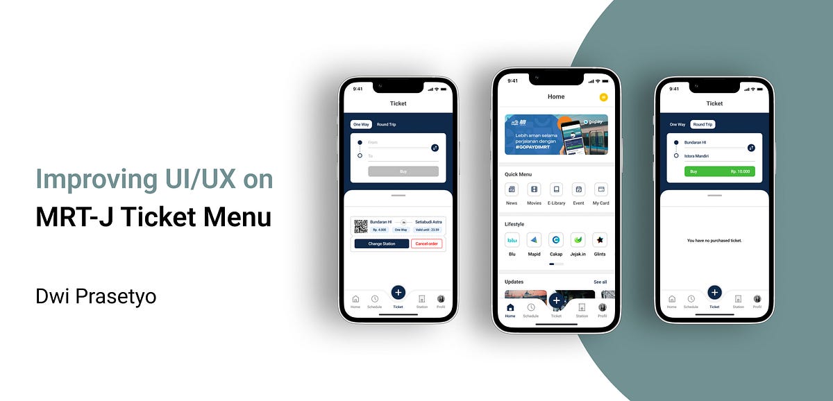Improving UI/UX on MRT-J Ticket Menu | by Dwi Prasetyo | Medium