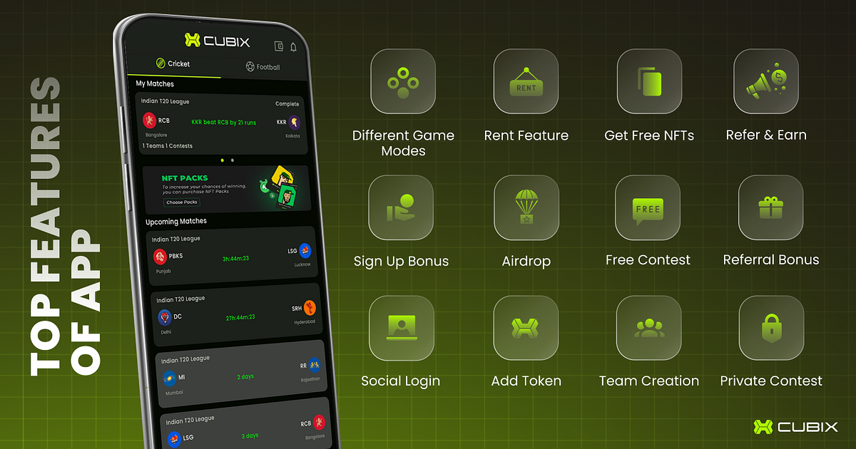Top Features of Cubix Fantasy App: A Comprehensive Guide | by Cubix ...
