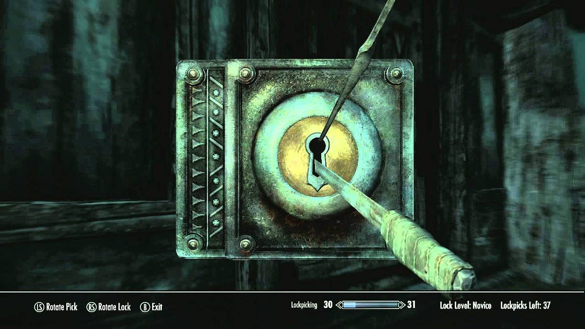 Skyrim makeover part 4: Lockpicking | by Zackhongux | Medium