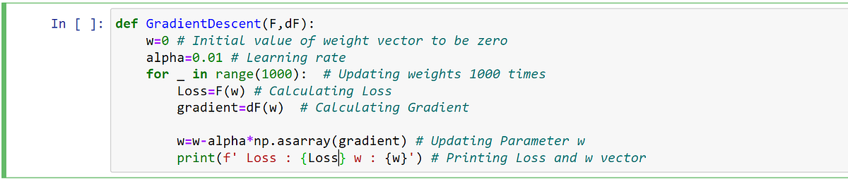 Gradient Descent Implementation in Python | by Palash Prashant Thakur ...