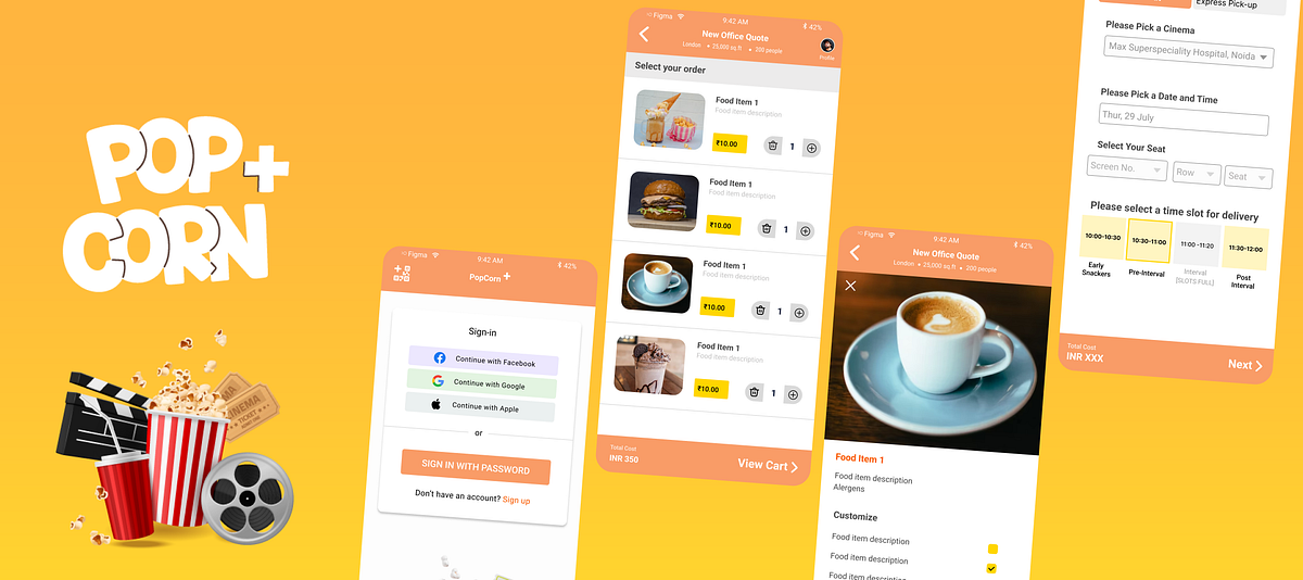 UX Case Study for Popcorn Plus. I am interested in creating a mobile… | by Divya Rohit Men | Medium