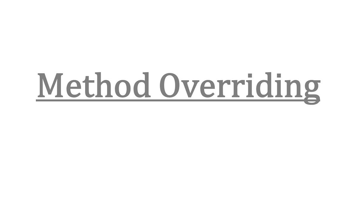 C# | Method Overriding - simplifycoding - Medium