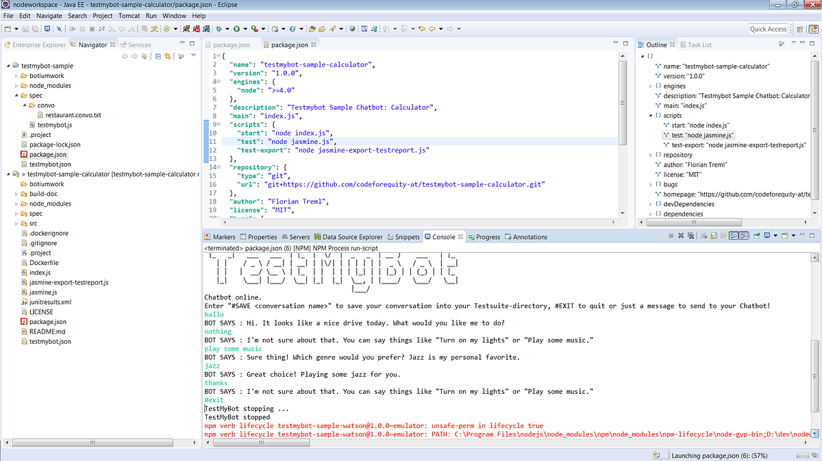 5 Steps: Automated Testing of Chatbots in Eclipse | by Florian Treml ...
