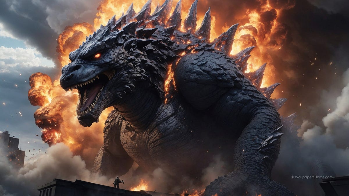 Roar Resonance: Godzilla’s Pixel Symphony | by Wallpaper Master | Medium