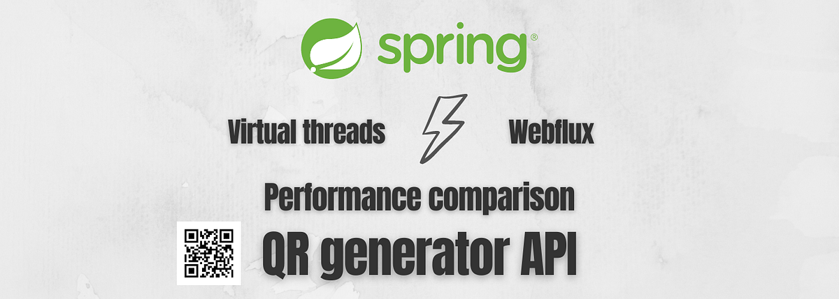 SpringBoot Virtual threads vs Webflux: QR-generator API benchmark | Tech Tonic