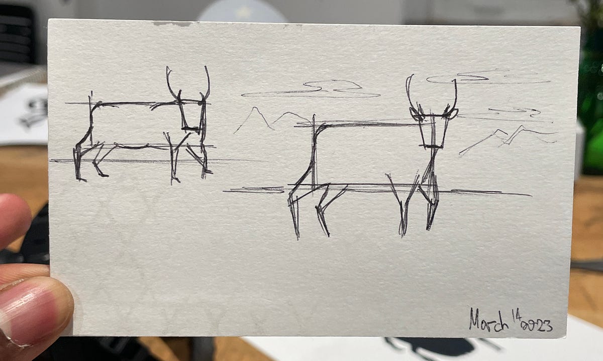 Animal Illustration. I began the project by roughly… | by Matthew ...