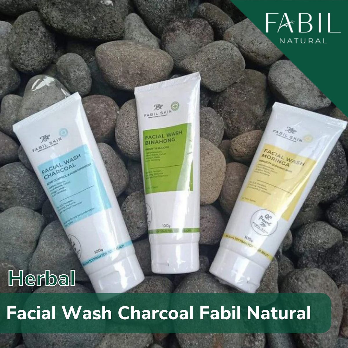 Herbal Facial Wash Charcoal Fabil Natural | by Tokolipcreamfabilnatural ...