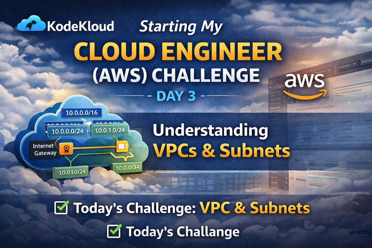 🌐 KodeKloud Cloud Engineer (AWS) Challenge — Day 3 | by Kishor Bhairat | Dec, 2025 | DevOps.dev