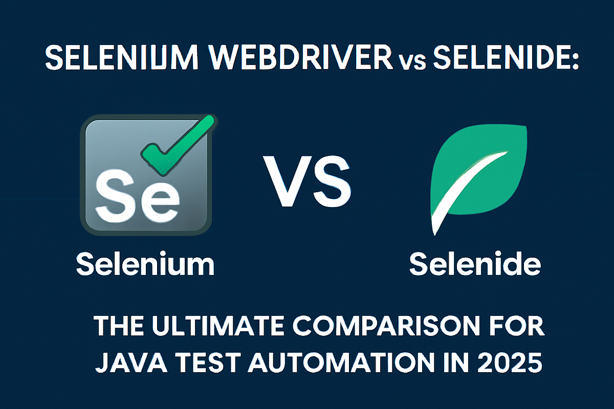 Selenium WebDriver vs Selenide: The Ultimate Comparison for Java Test ...