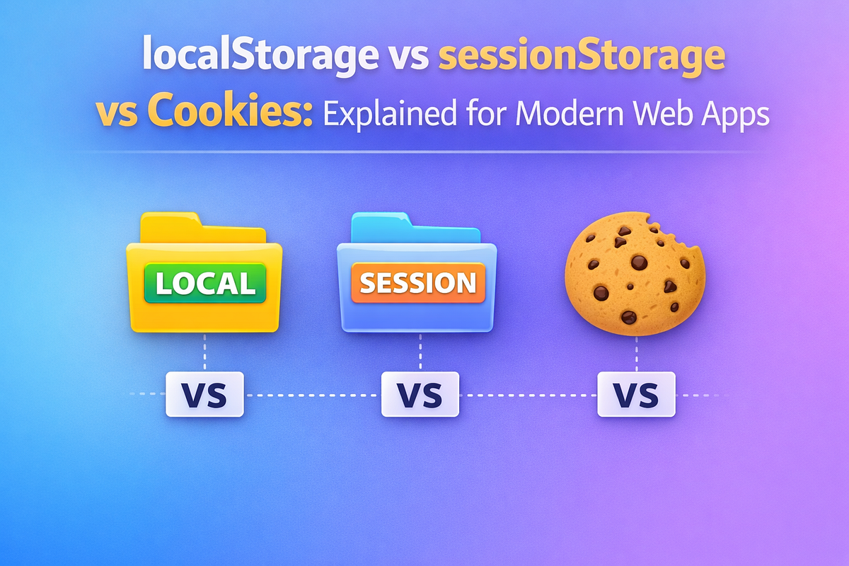 localStorage vs sessionStorage vs Cookies: Explained for Modern Web ...