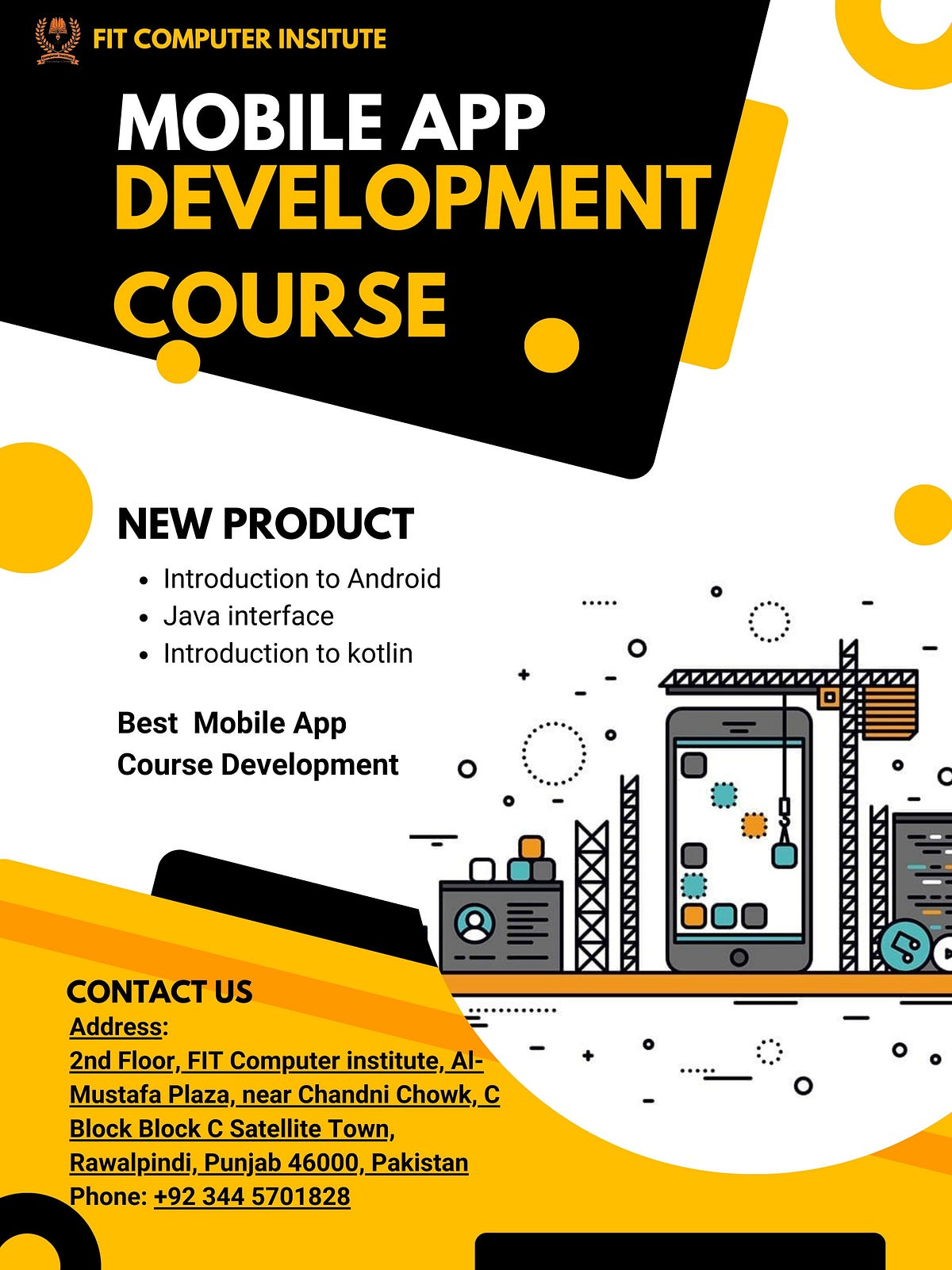 Mobile App Development Course From FIT Computer Institute In Rawalpindi ...