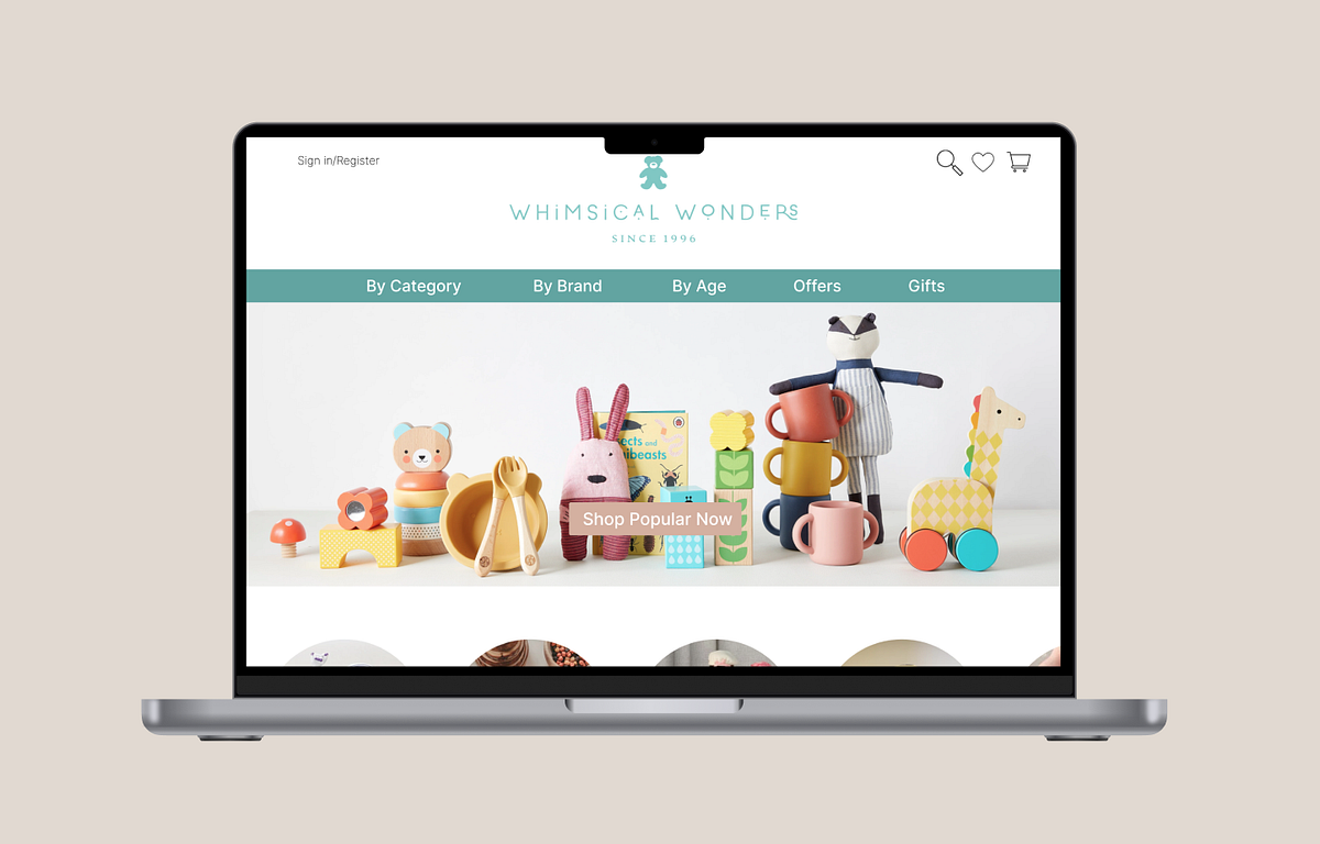UX Case Study: E-Commerce Toy Shop Website | by Anisah Khokhar | Medium