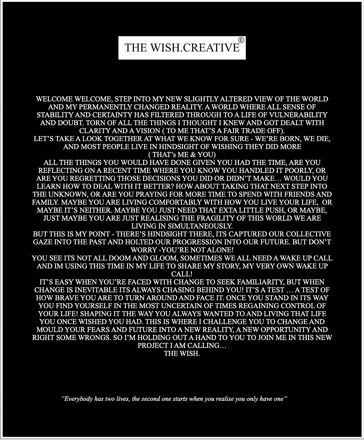 The Wish.creative. “An artistc movement turning a… | by David Abrams ...