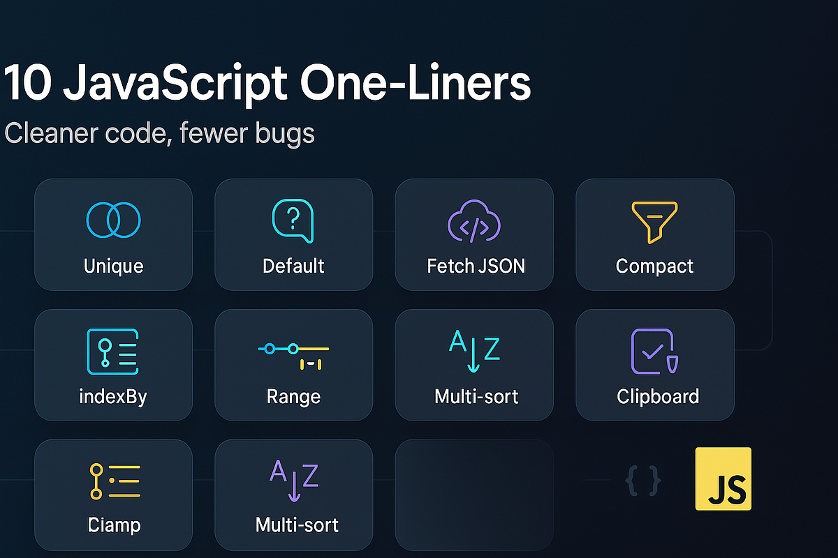 10 JavaScript One-Liners That Made My Code Elegant | by Bhagya Rana ...