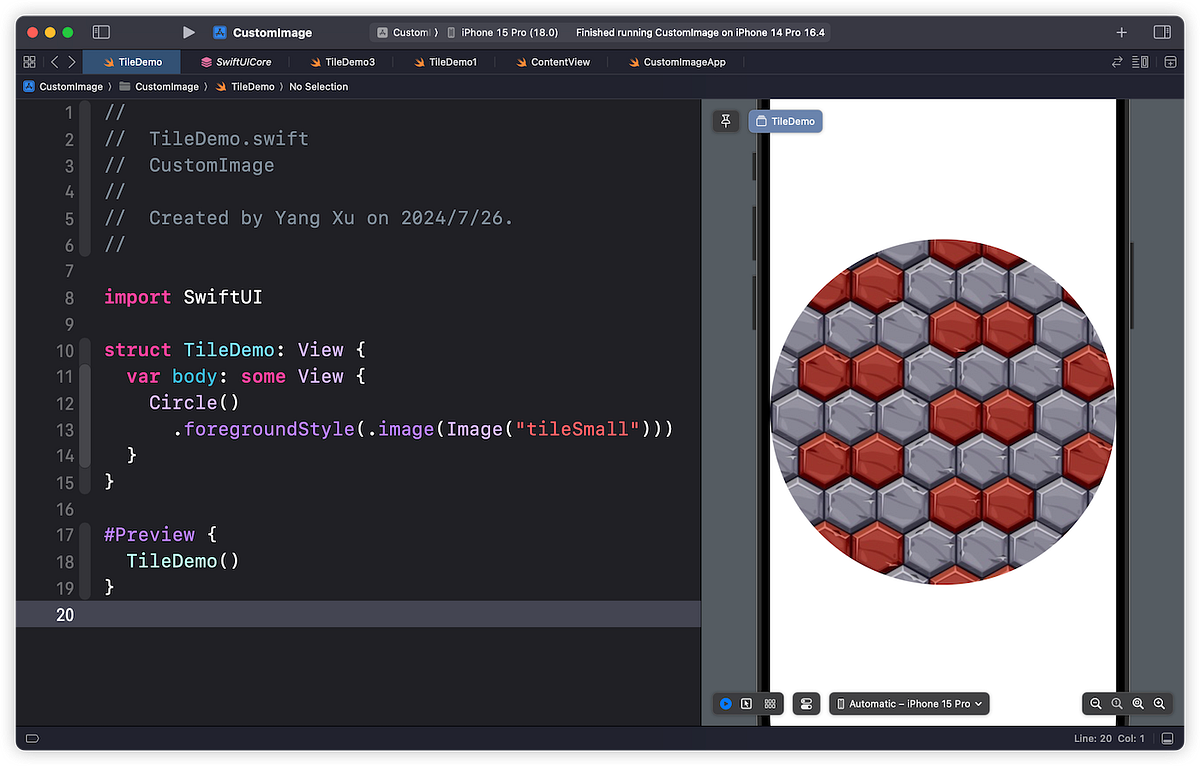 How to Tile Images in SwiftUI. Explore two different implementations… | by fatbobman ( 东坡肘子 ...