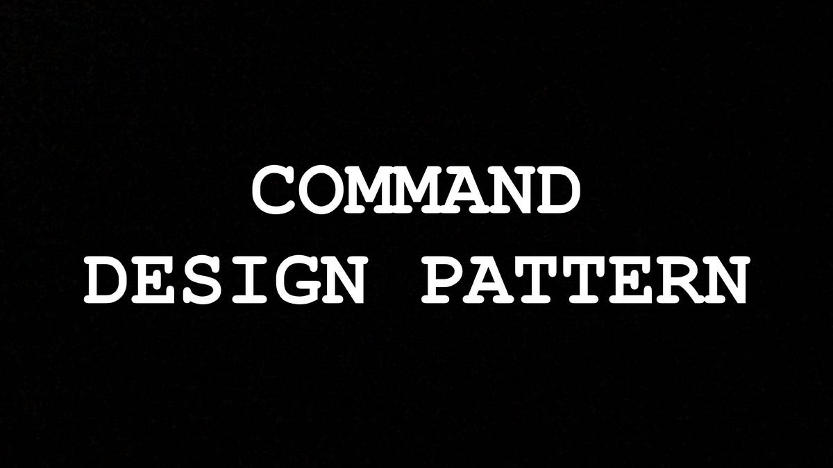 Command Design Pattern Nedir?. Design Patterns eğitim serisindeki ilk ...