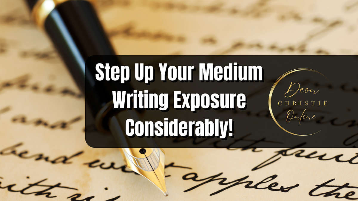 Recognition With Medium Writing Builds Trust! | by Deon Christie ...