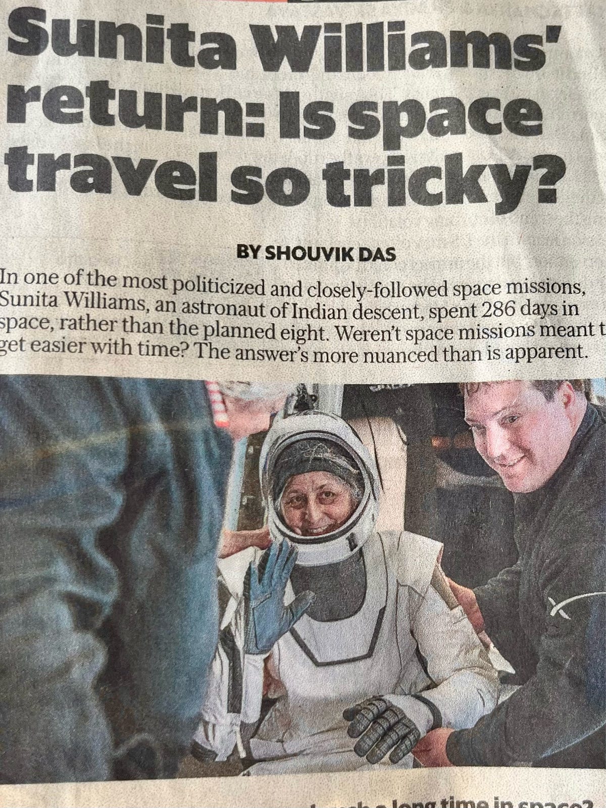 Sunita Williams’ 286-Day Space Odyssey: A Wake-Up Call for Space Exploration | by Anshul Tuteja ...