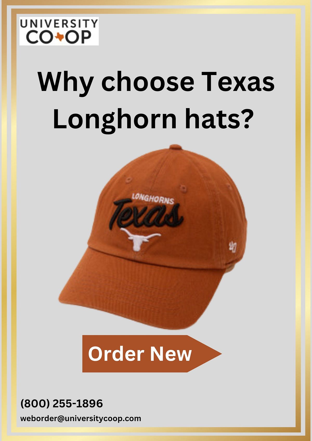 If you love the longhorn logo and like to wear hats, why not try a ...